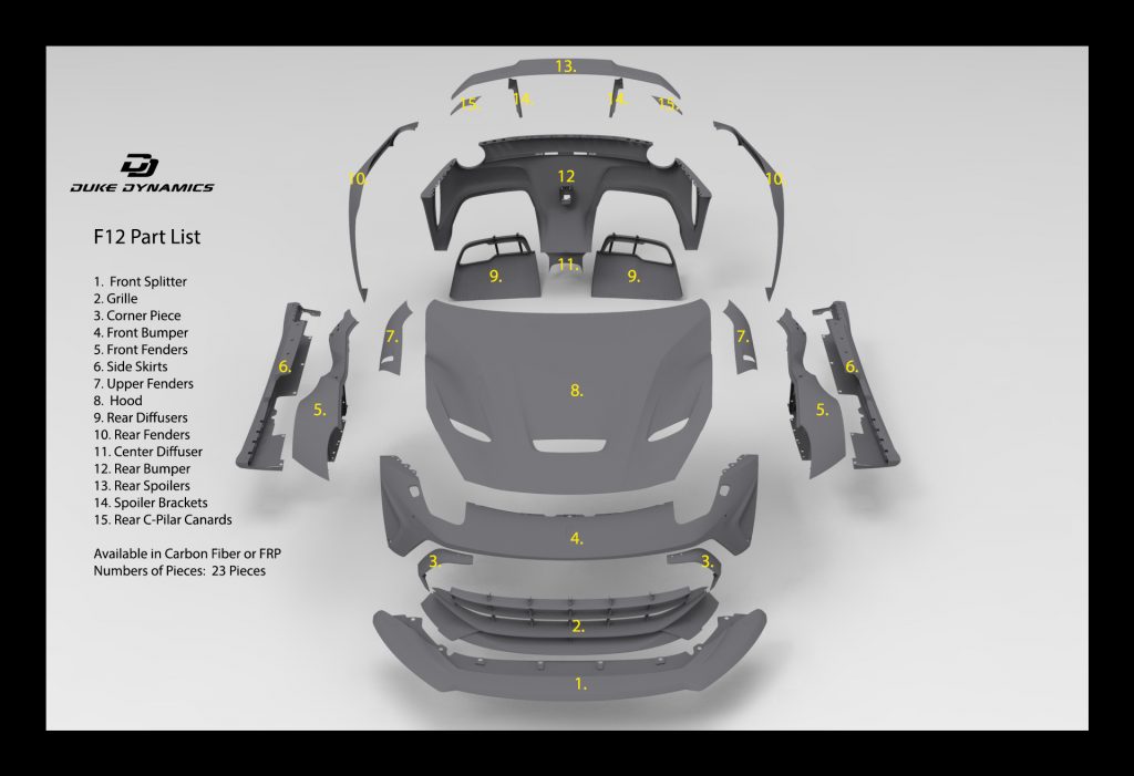 Ferrari F12 độ body kit Duke Dynamics - CARSPA VN